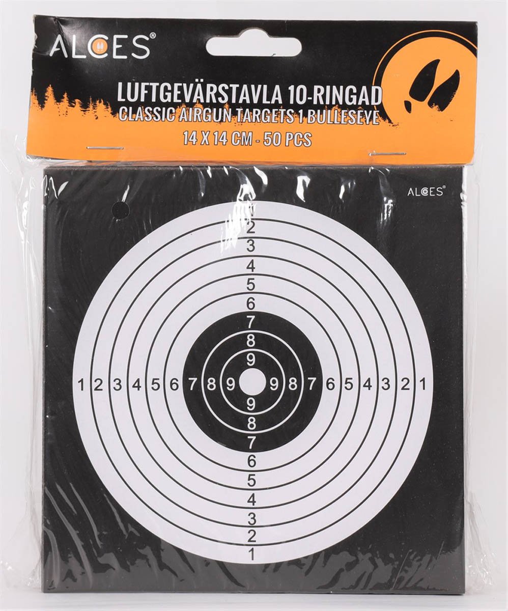 Alces skydeskiver 14x14cm officiel - JAGTUDSTYR - SIE group ApS